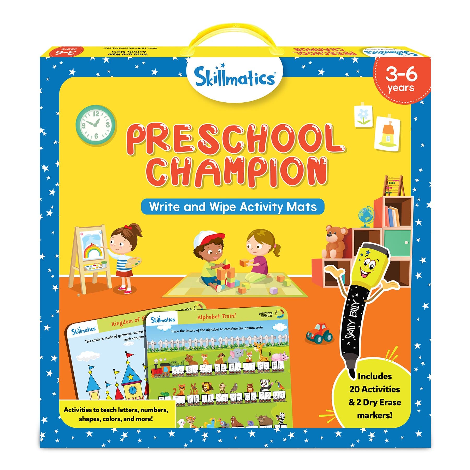 Skillmatics Write & Wipe Activity Mats – Sunset & Co.