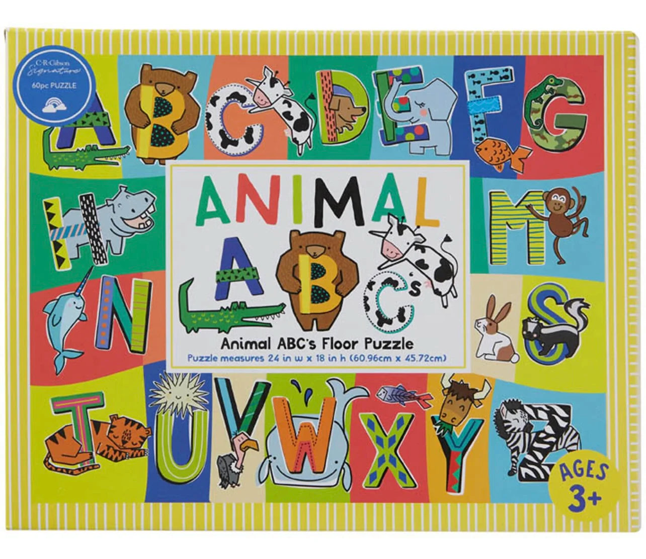C. R. Gibson - Animal ABCs Floor Puzzle – Sunset & Co.