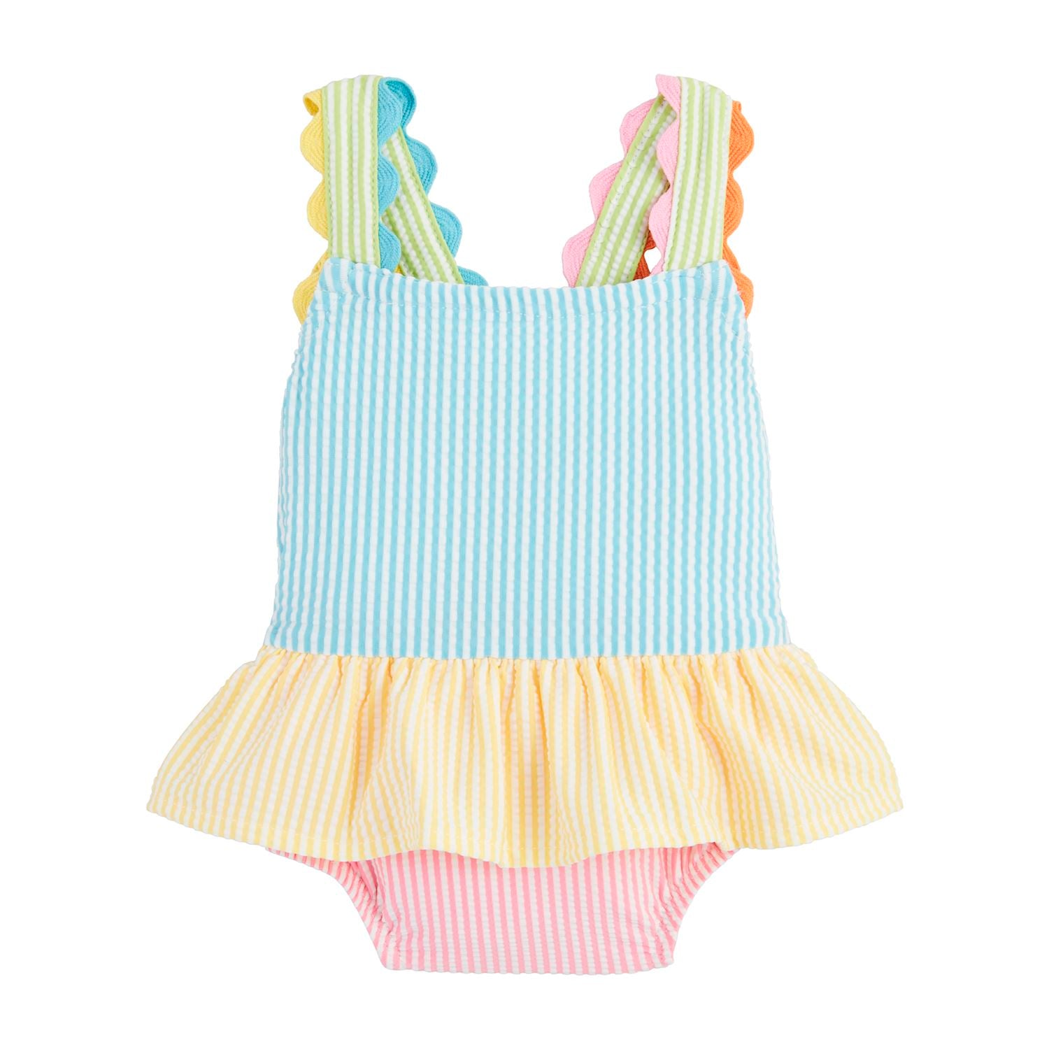 Mud Pie - Girl's Ric-Rac Seersucker Swimsuit – Sunset & Co.