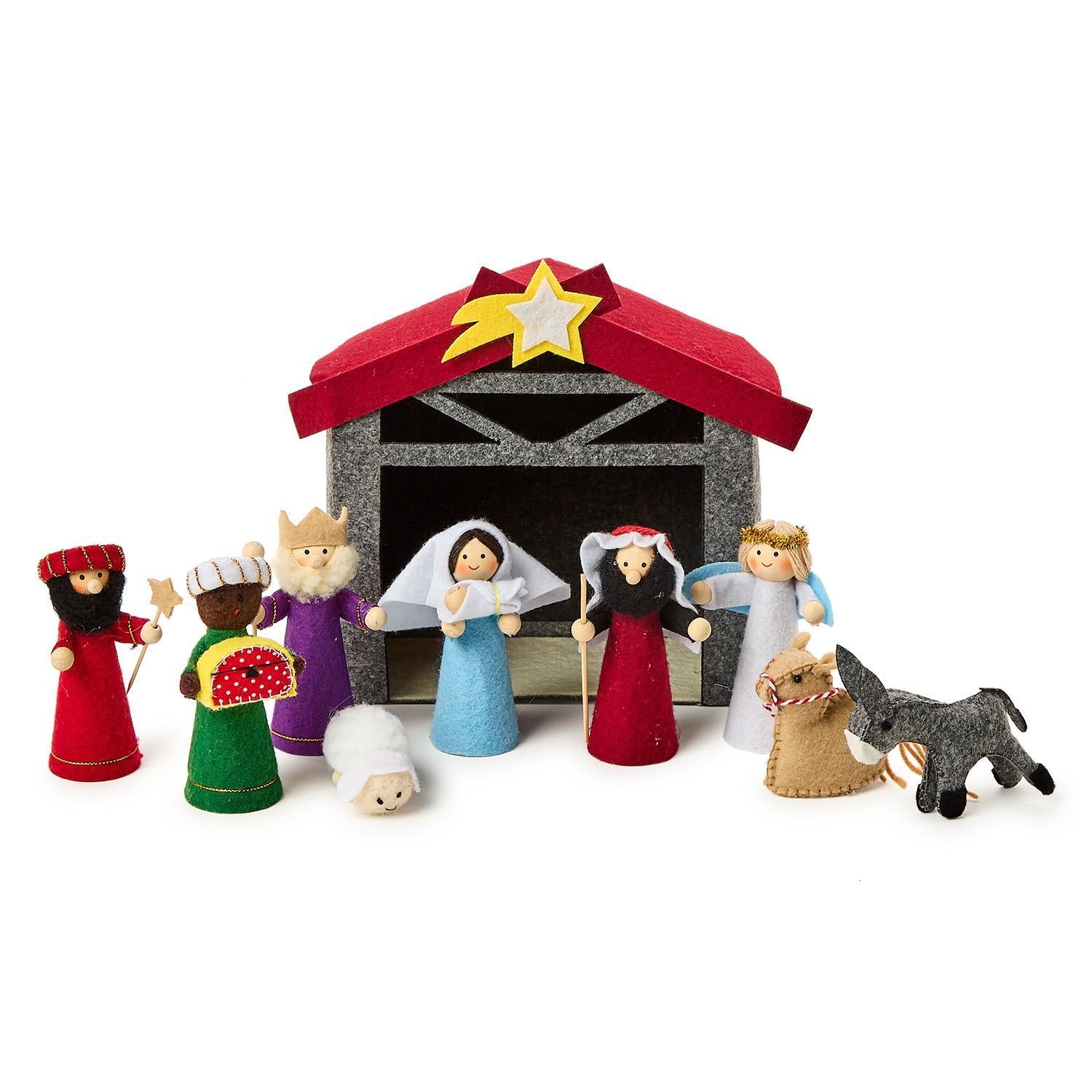 Two's Company Handcrafted Felt Nativity Set – Sunset & Co.