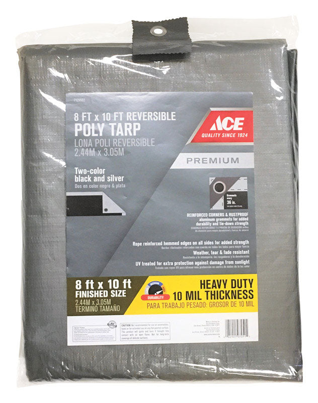Ace Heavy Duty Tarp Black/Silver – Sunset & Co.