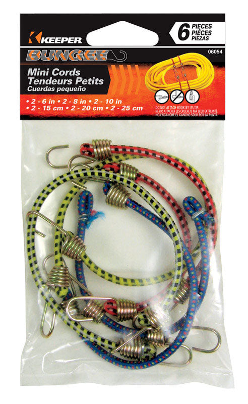 Keeper's 6 Piece Mini Bungee Cord Set – Sunset & Co.