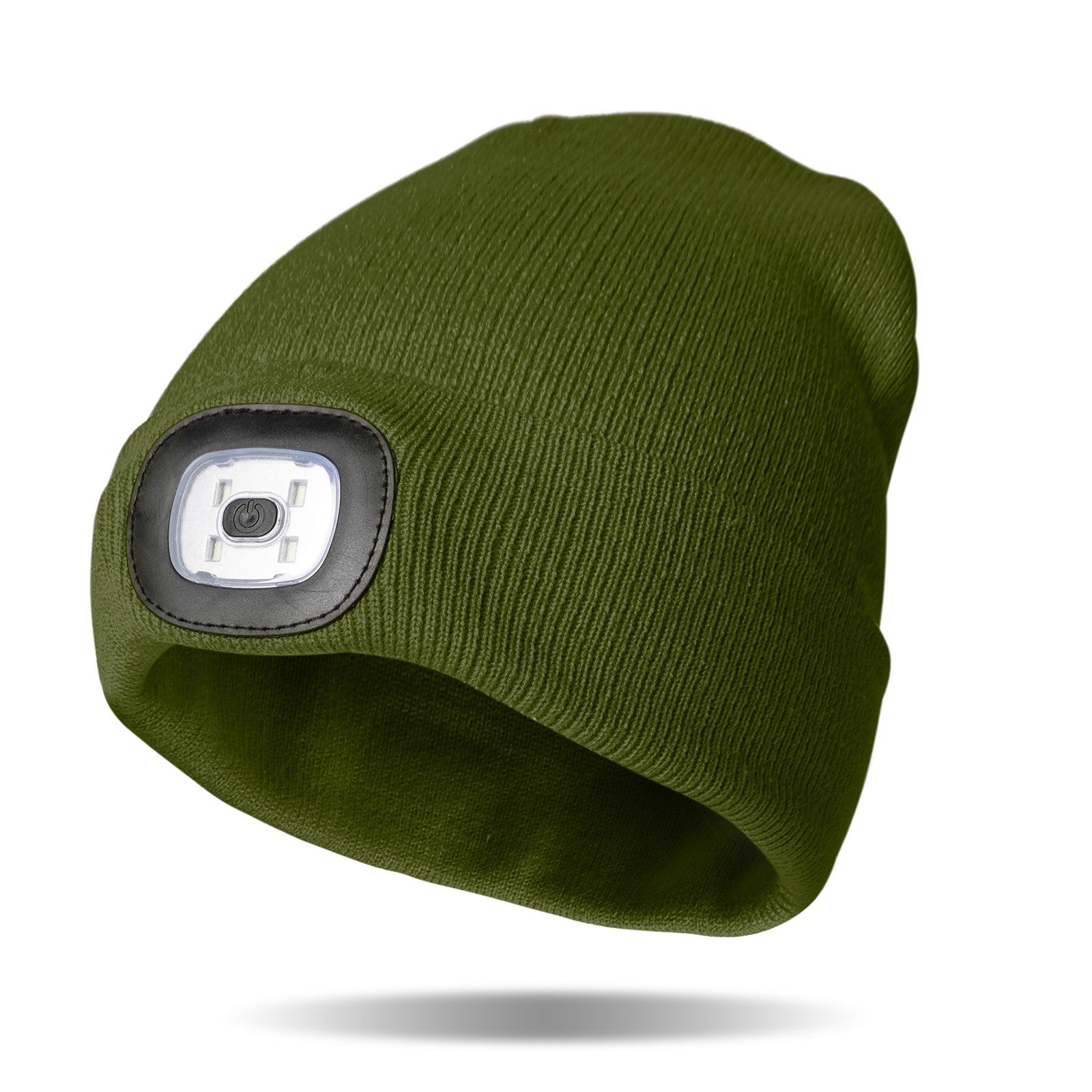 DM Merchandising - Night Scope Rechargeable LED Beanie - Olive – Sunset ...