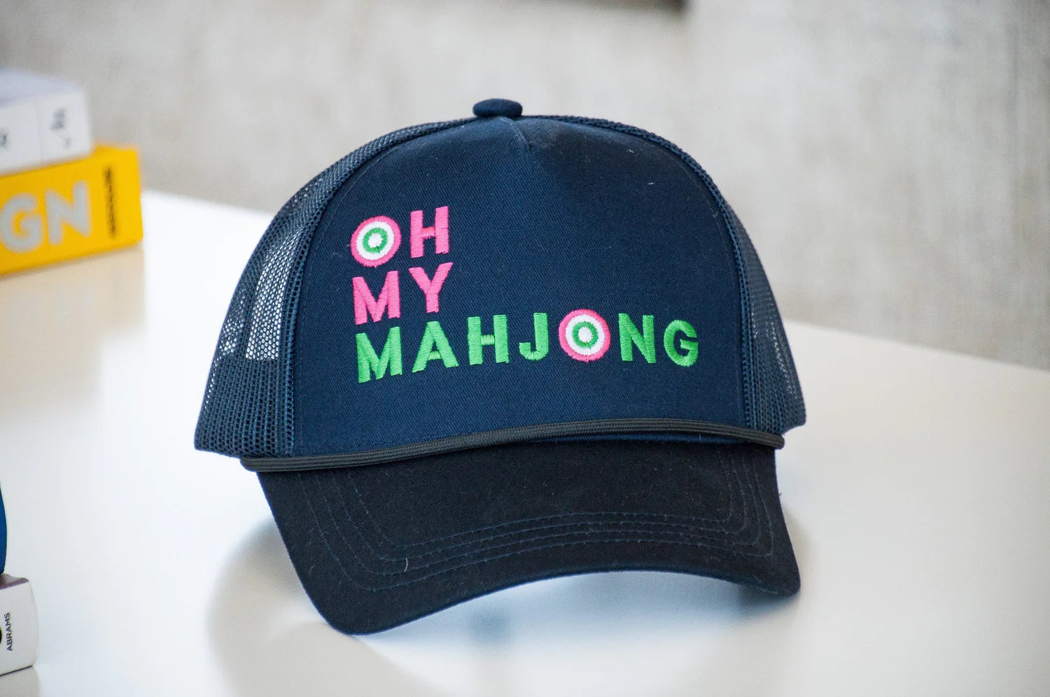 Oh My Mahjong Embroidered Hat – Sunset & Co.