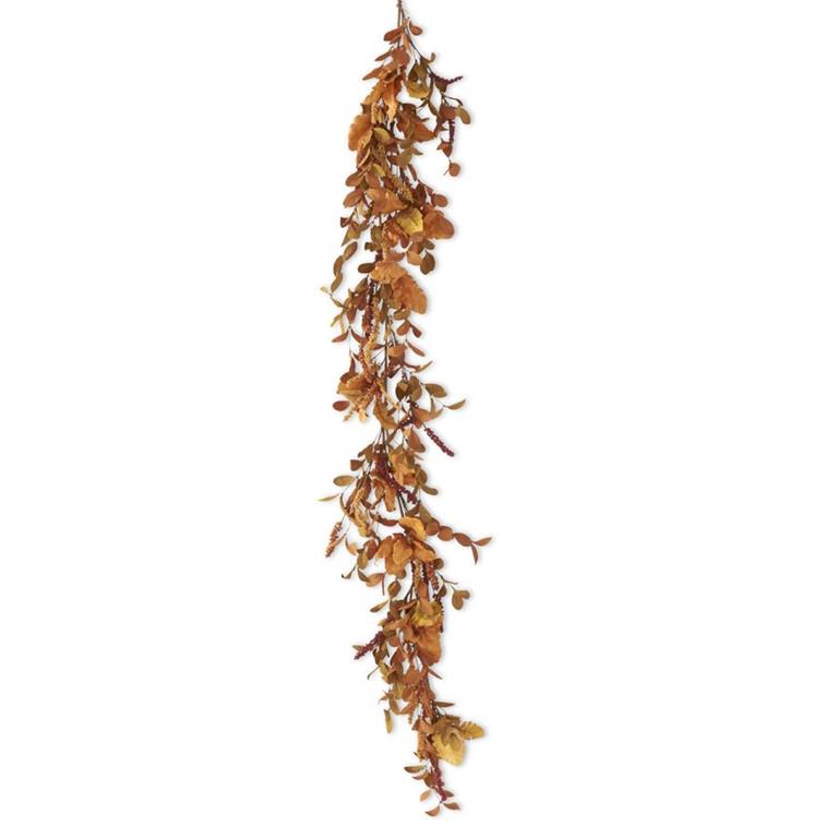 K&K Interiors - Rust & Brown Leaves Garland – Sunset & Co.