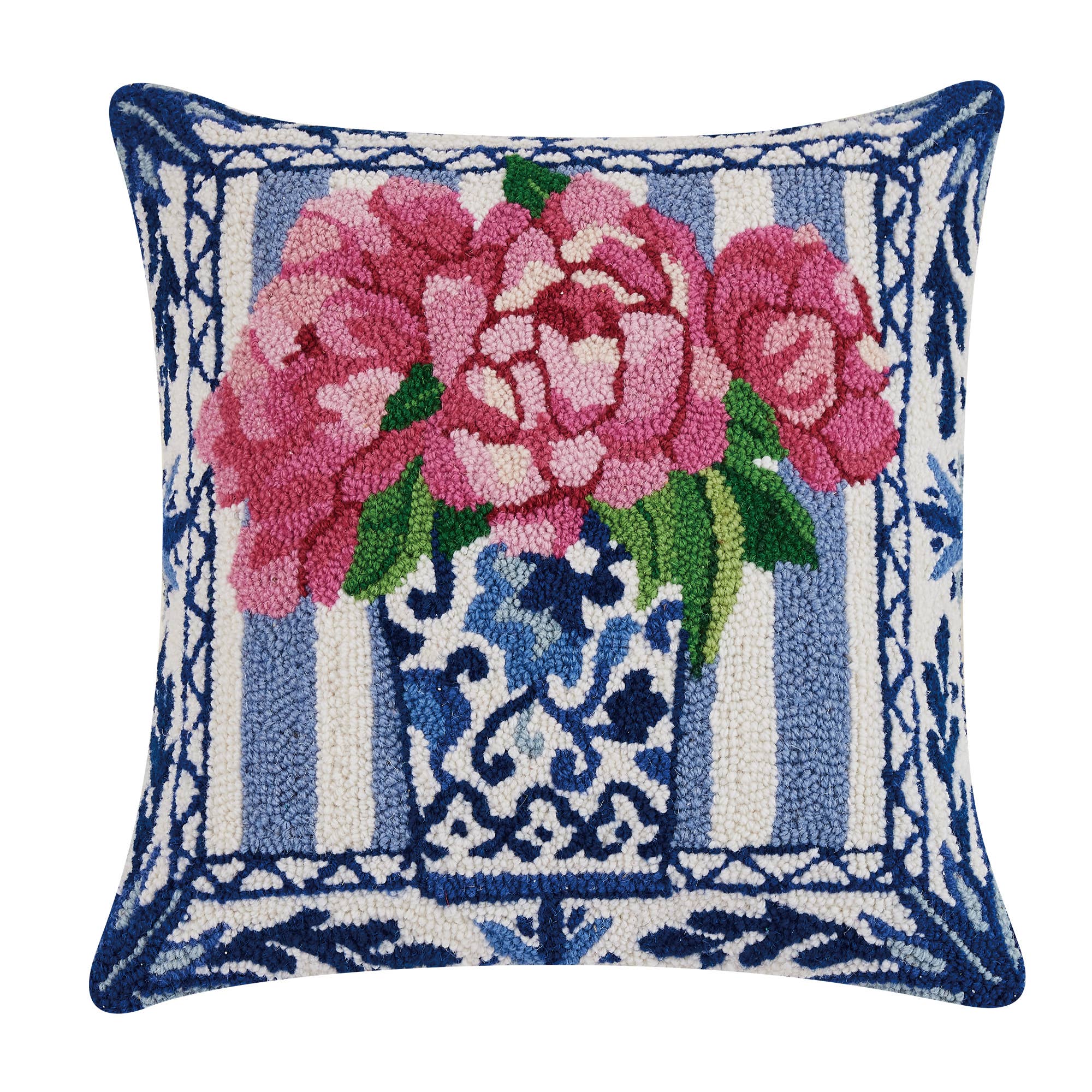 Peking Handicrafts - Pretty Petals Hook Pillow – Sunset & Co.