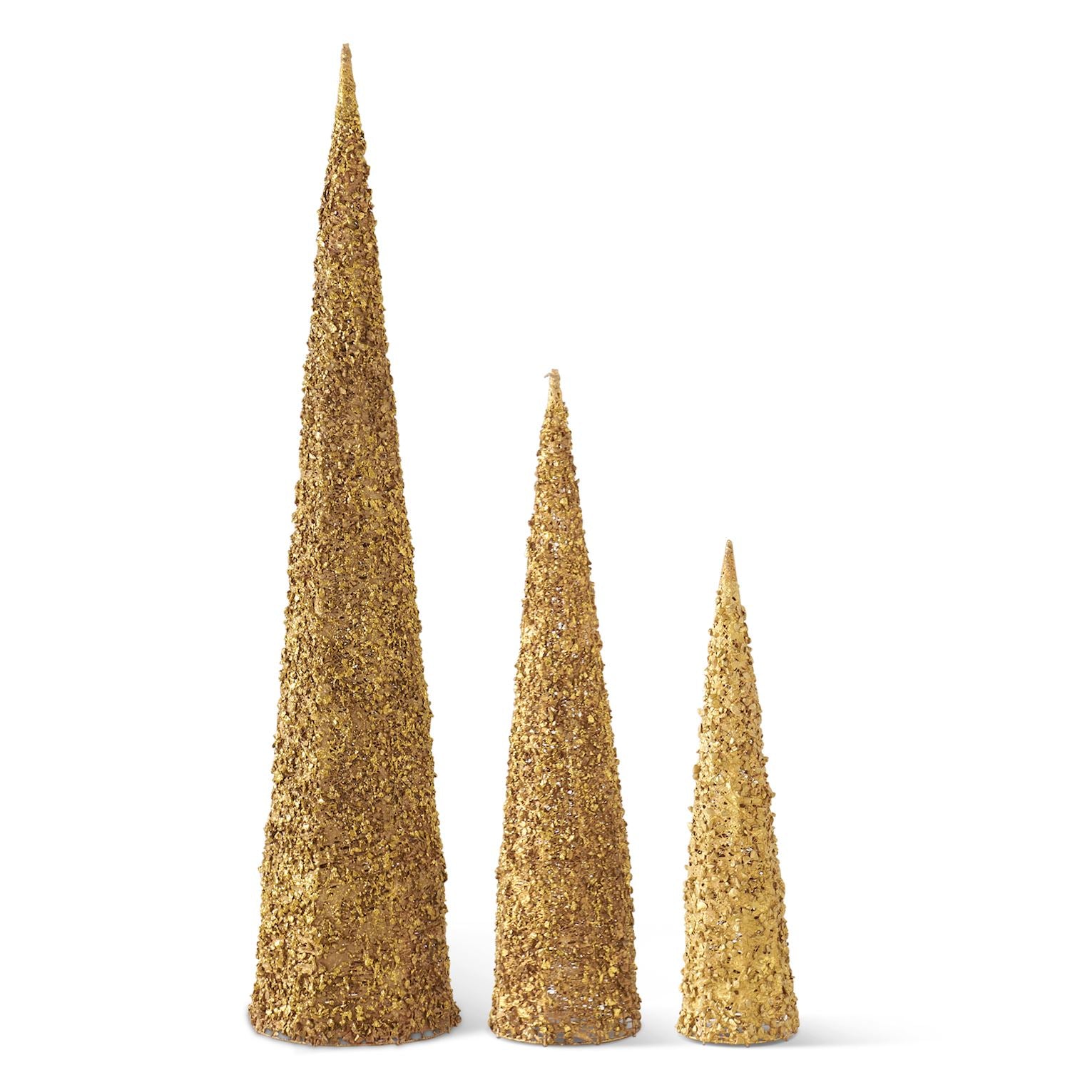 K&K Interiors - Gold Wire Cone Tree – Sunset & Co.
