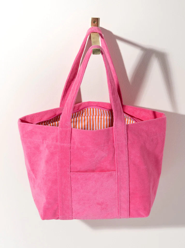 Sol Terry Tote - Pink – Sunset & Co.