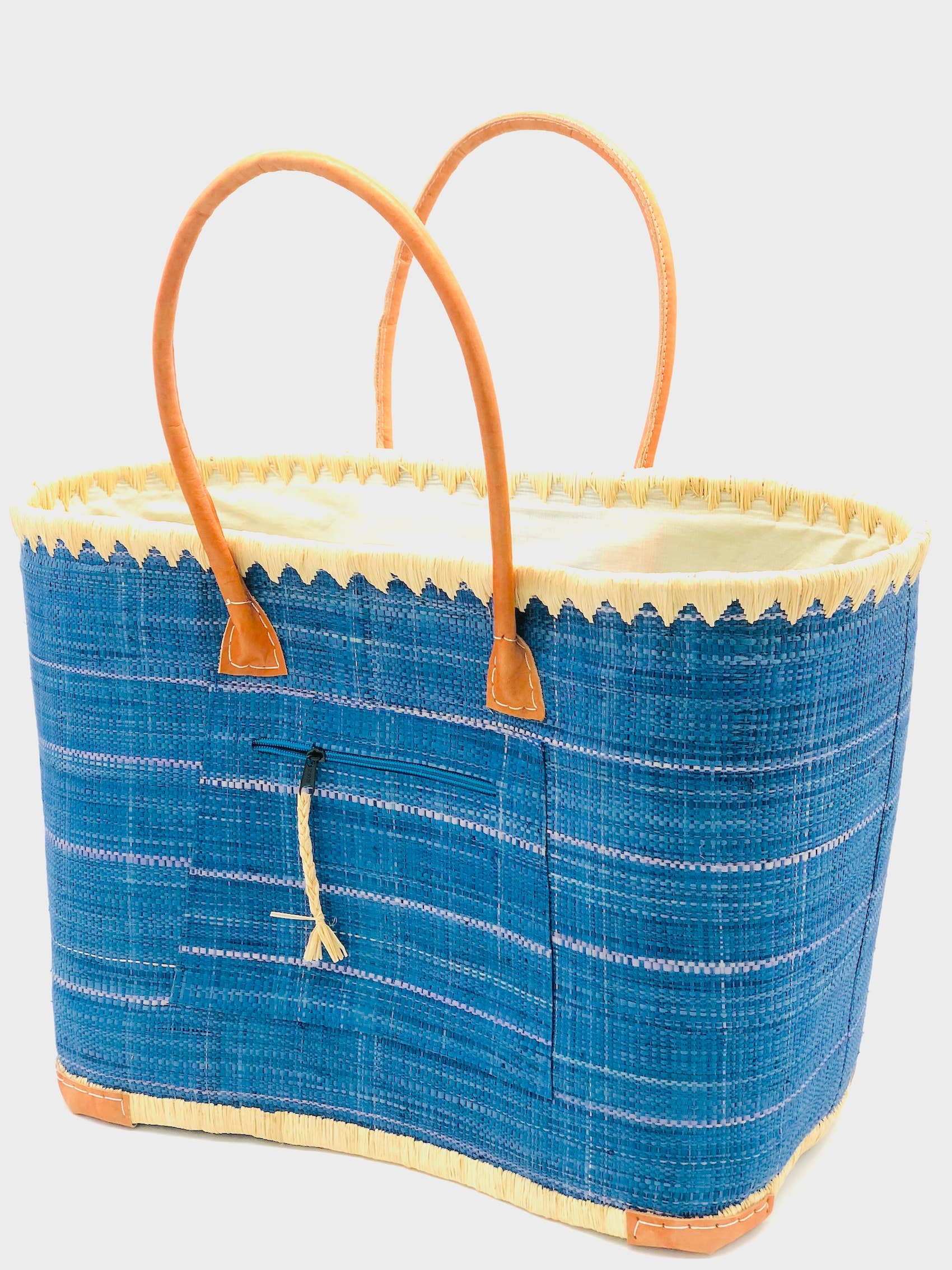 Shebobo - Rabat Turquoise Straw Basket Bag – Sunset & Co.